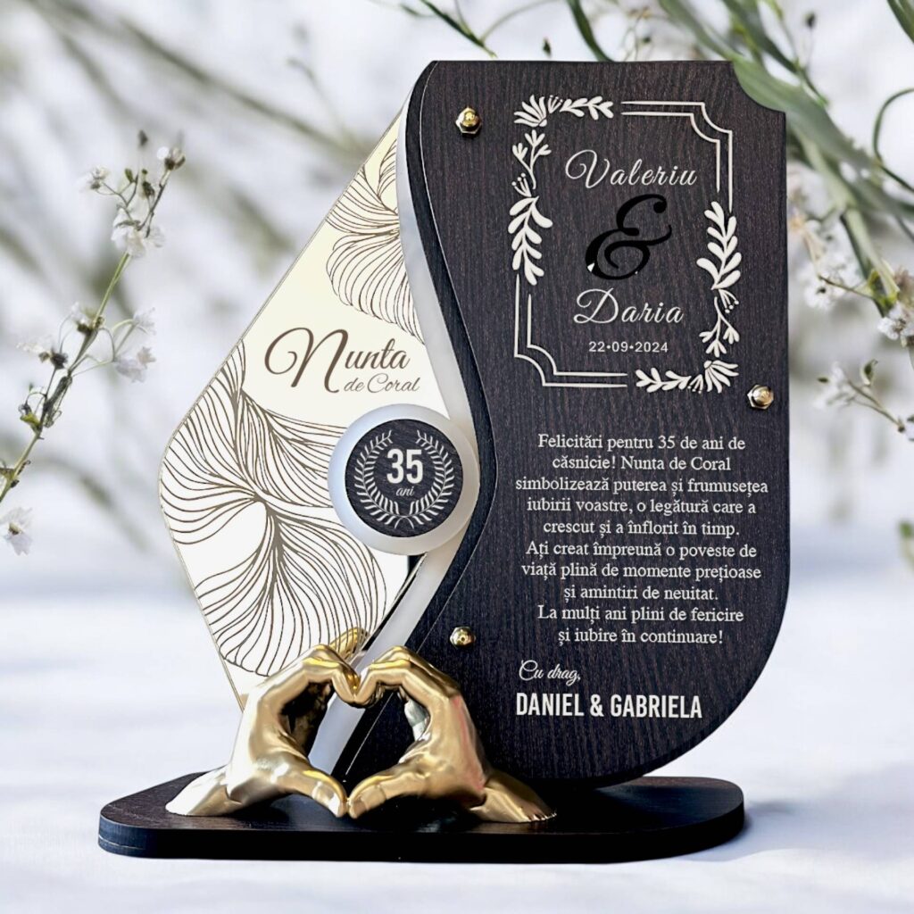 Trofeu Personalizat- Aniversare Casatorie
