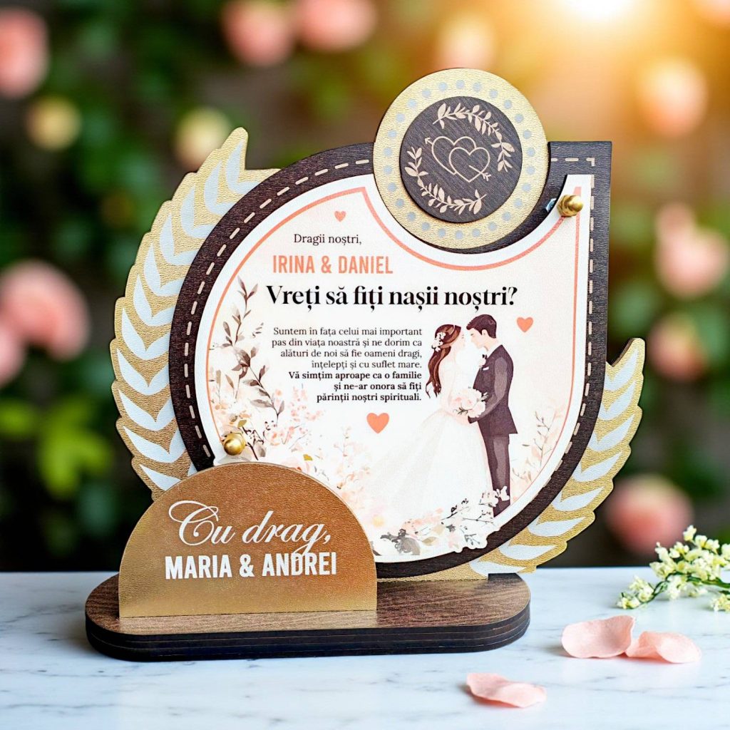 Cauti trofeu personalizat cu poza nasi? Alege din colectia Daruri Alese